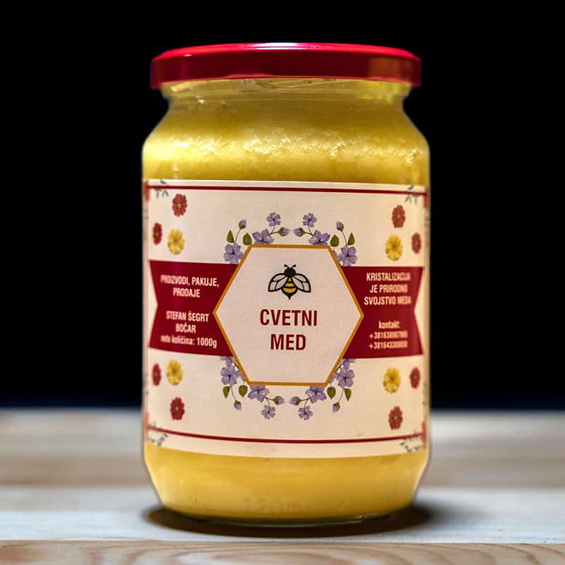 Cvetni med 1kg - Domaće iz Srbije